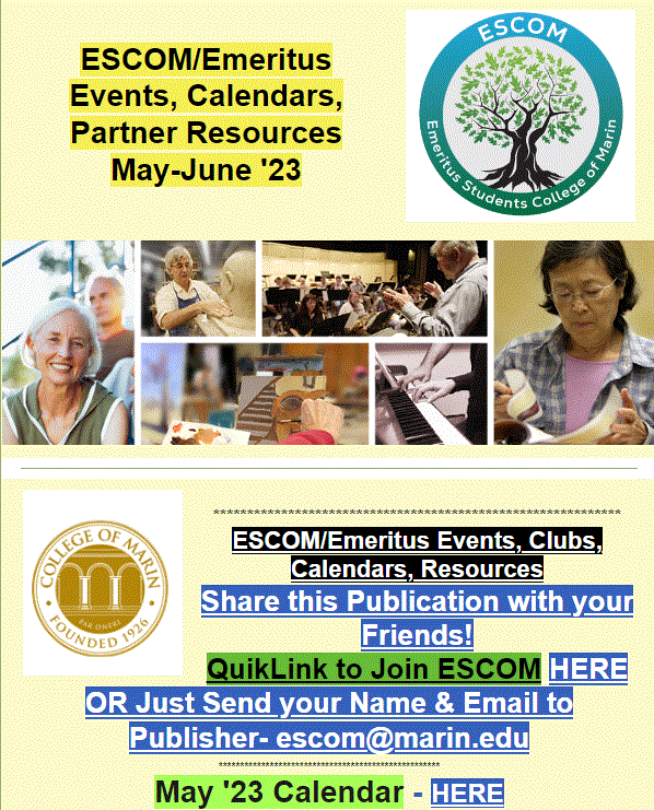 ESCOM Events Calendar May - June 2023 | ESCOM
